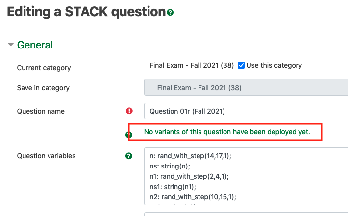 Adding STACK quiz questions - Powered by Kayako Help Desk Software
